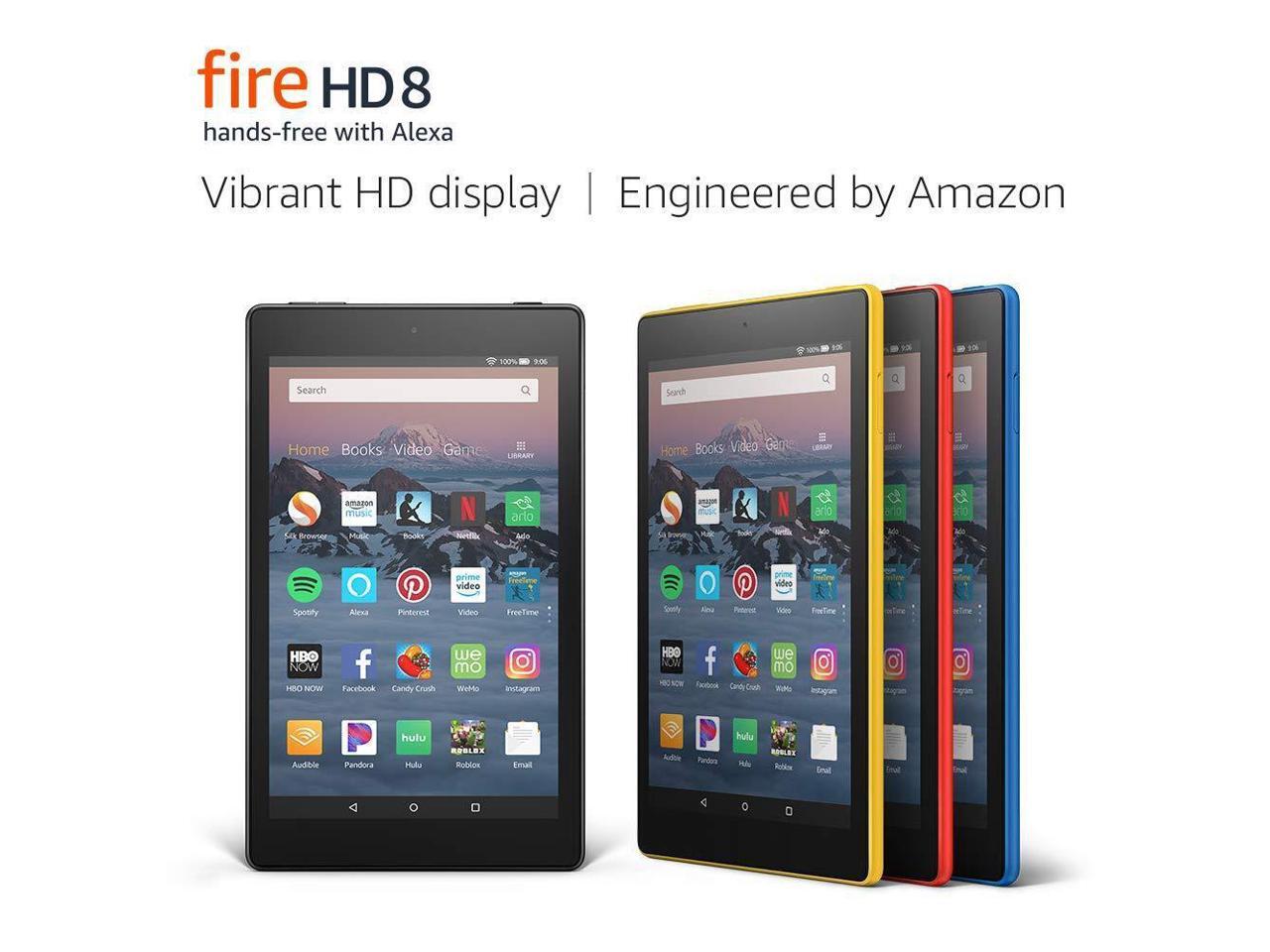 Amazon Fire HD 8 Tablet 16GB 8" HD Display with Alexa, Blue - Newegg.com