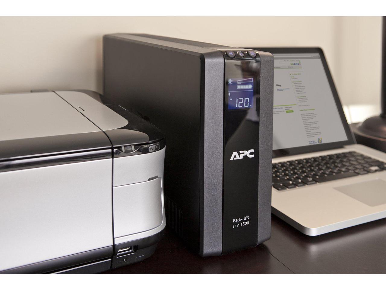 APC Back-UPS Pro 1500VA UPS Battery Backup & Surge Protector (BR1500G ...
