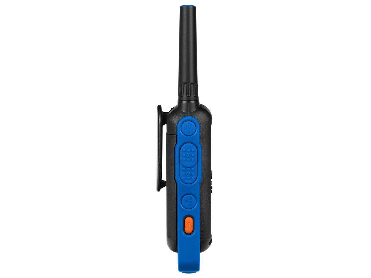 Motorola T800 Two-Way Radio - 56KM Bluetooth Model 2 Pack, Black/Blue ...