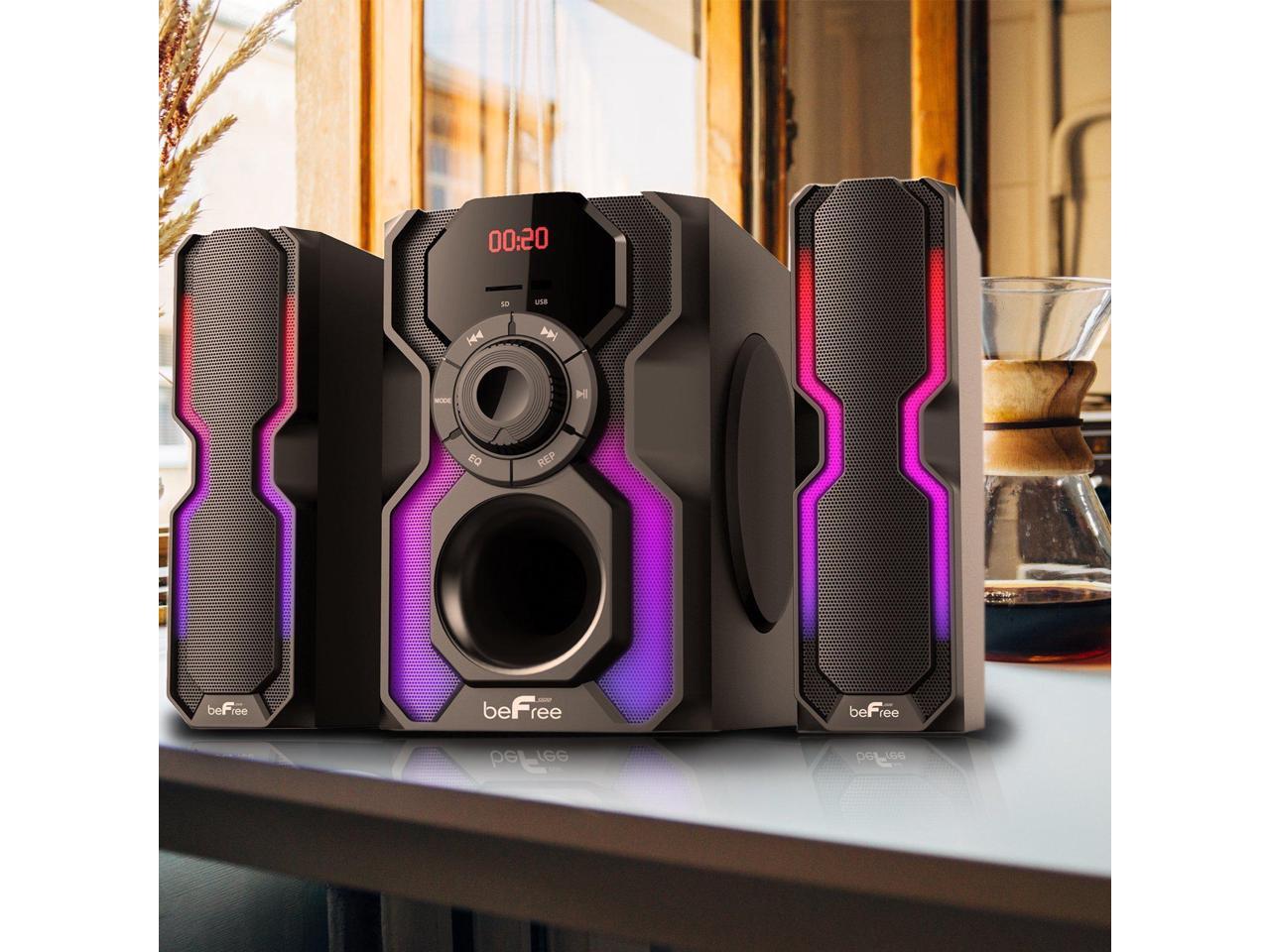 BeFree Sound BFS-A102 2.1 Channel Bluetooth Multimedia Wired Speaker ...