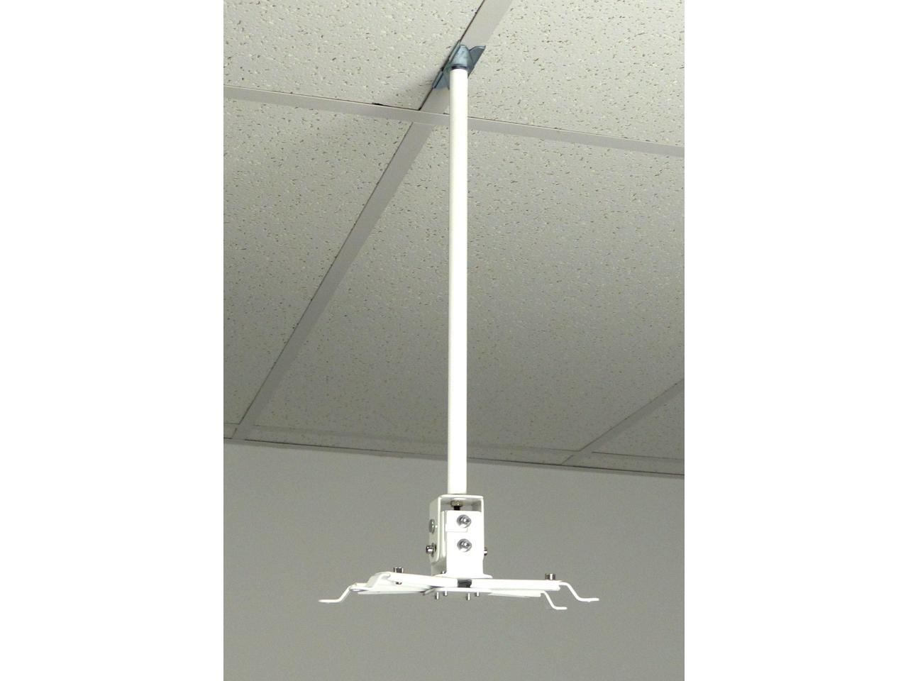 alzo suspended drop ceiling video projector mount with scissor clamp ...