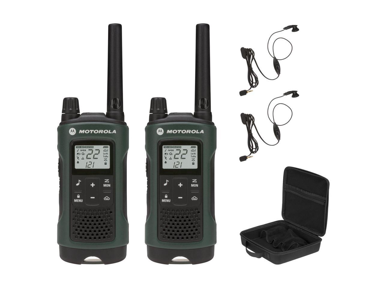 Motorola Talkabout T465 22 Channels 35 Mile Range Weatherproof NOAA 2 ...