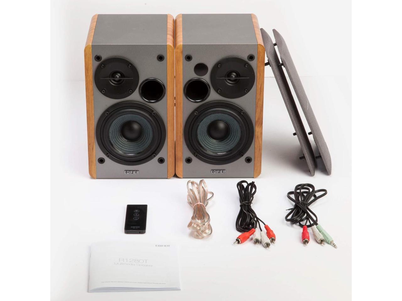 Edifier R1280T Powered Bookshelf Speakers - 2.0 Active Near Field ...