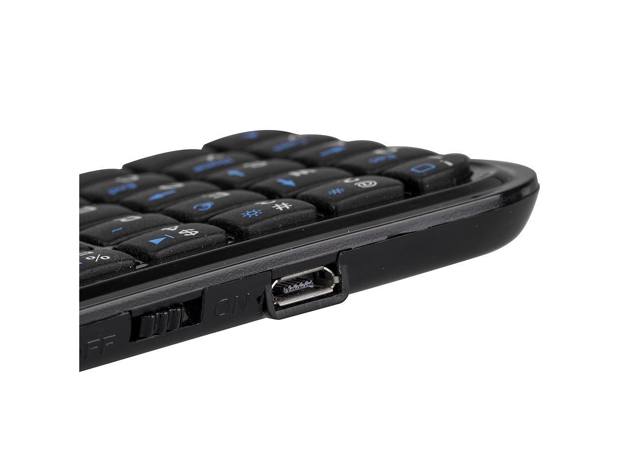 Mini Bluetooth Wireless Keyboard Portable Slim Rechargable Keypad ...