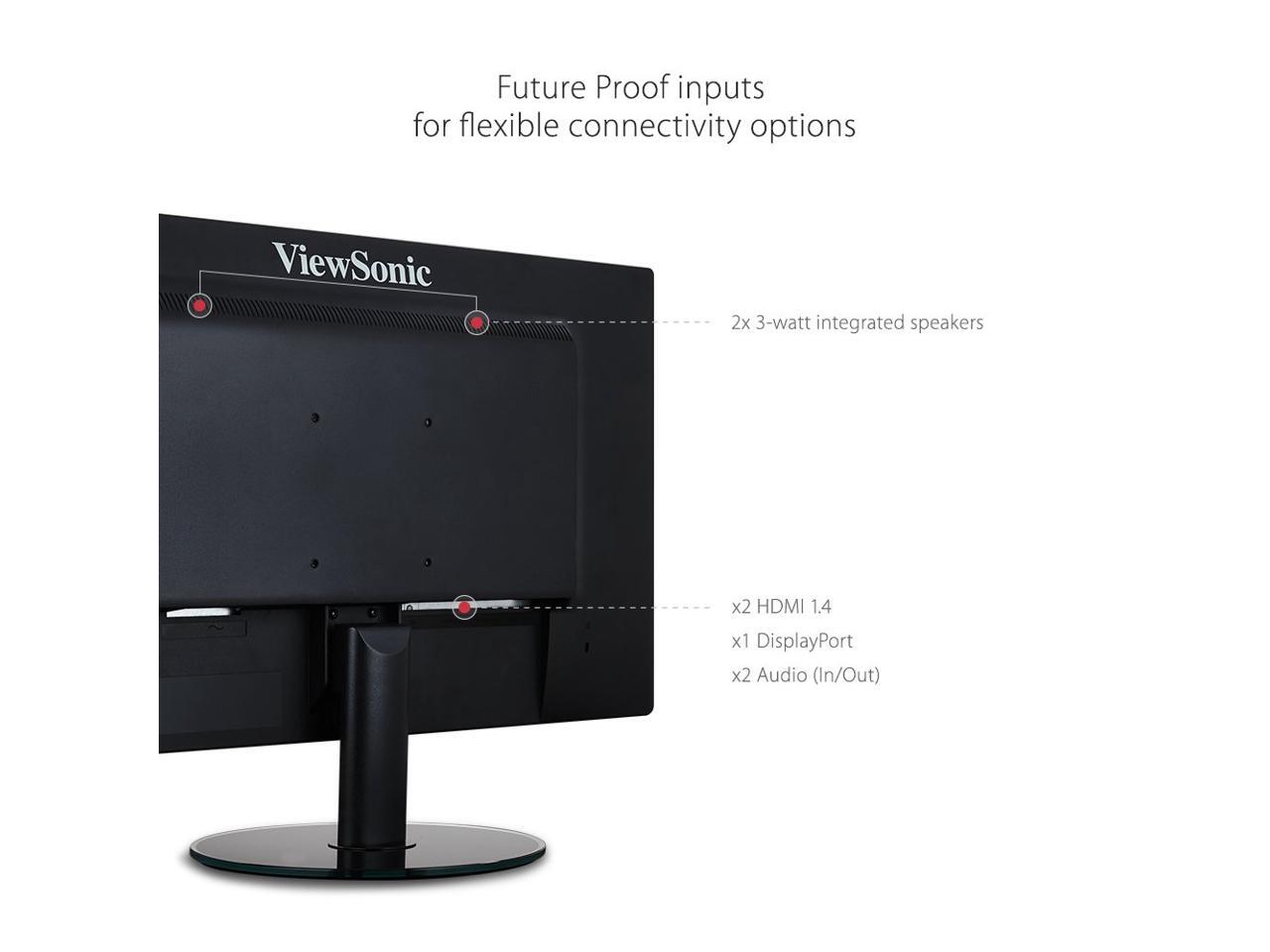 ViewSonic VA2719-2K-SMHD 27" WQHD 2560 x 1440 (2K) HDMI, DisplayPort ...