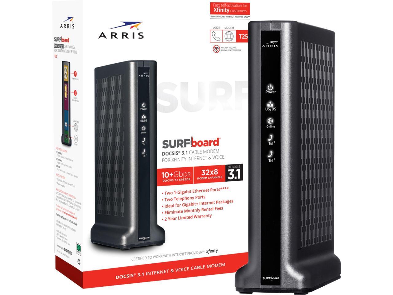 ARRIS - SURFboard DOCSIS 3.1 Cable Modem for Xfinity Internet and Voice ...