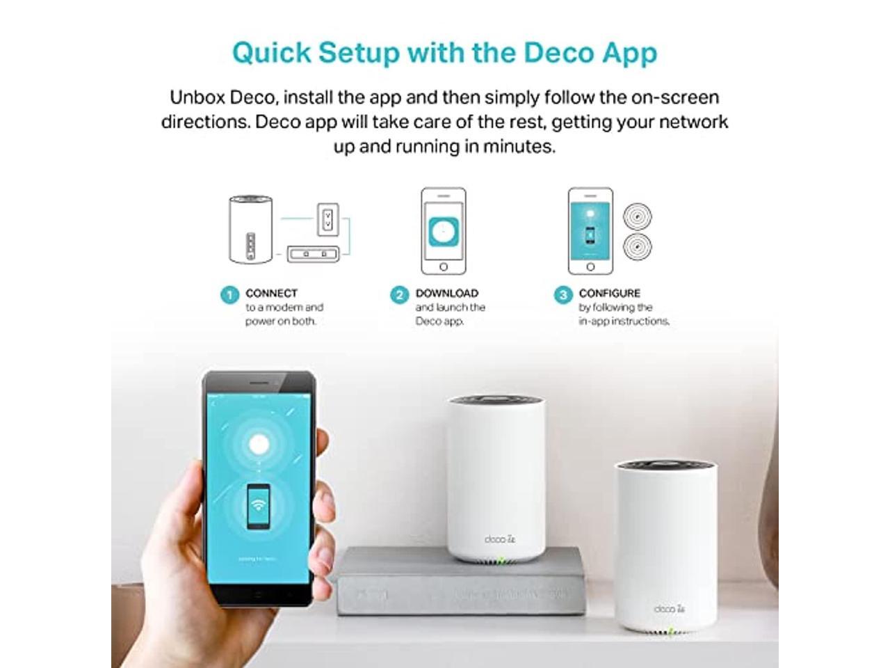 TP-Link Deco AXE5400 Tri-Band WiFi 6E Mesh System(Deco XE75) - Covers ...