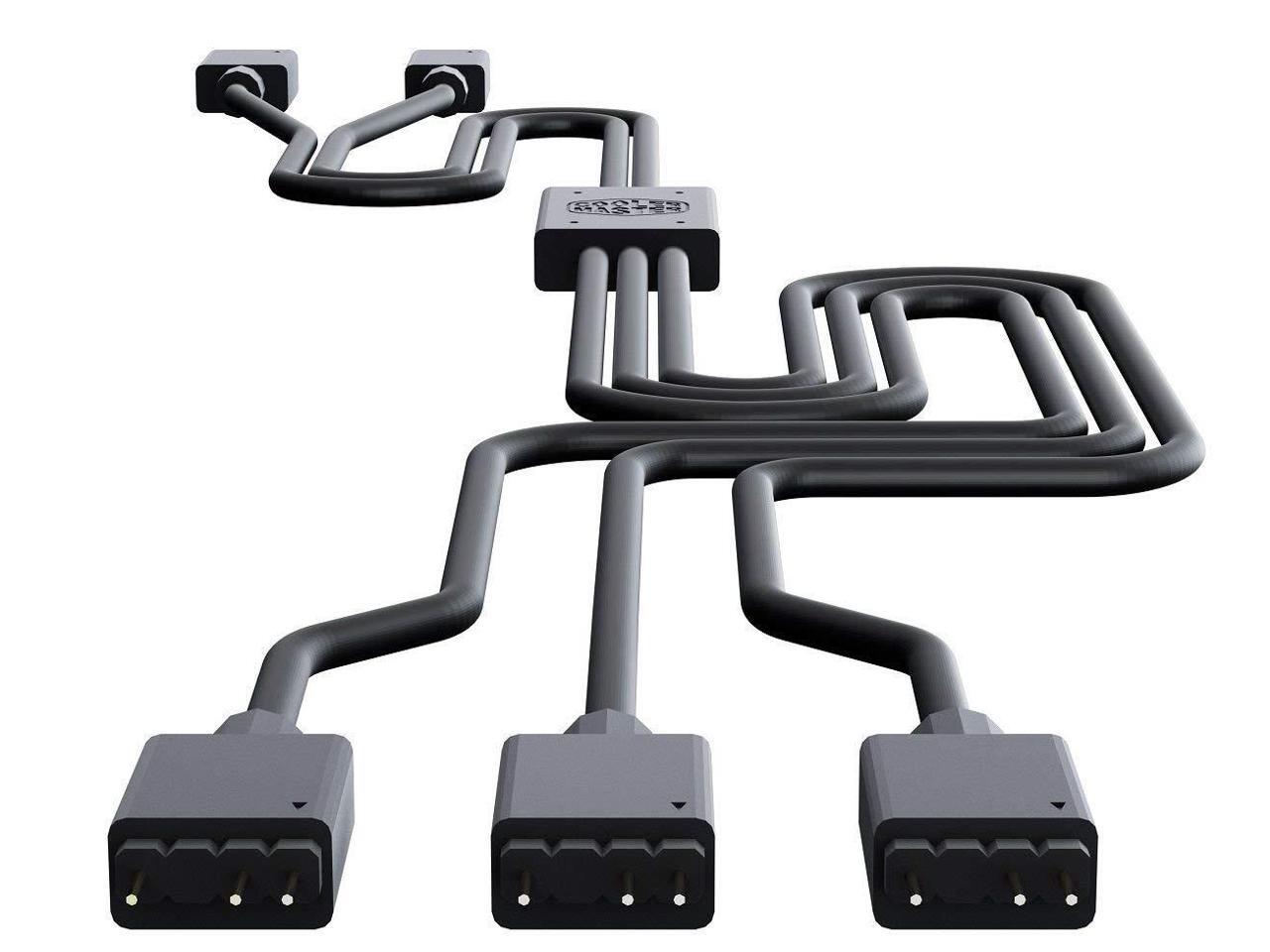 Cooler Master Addressable RGB 1-to-3 Splitter Cable with Gigabyte 3-pin ...