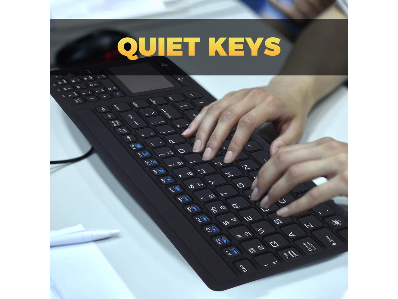 DSI Waterproof Keyboard with Built-in Touchpad - Sealed IP68 Water ...