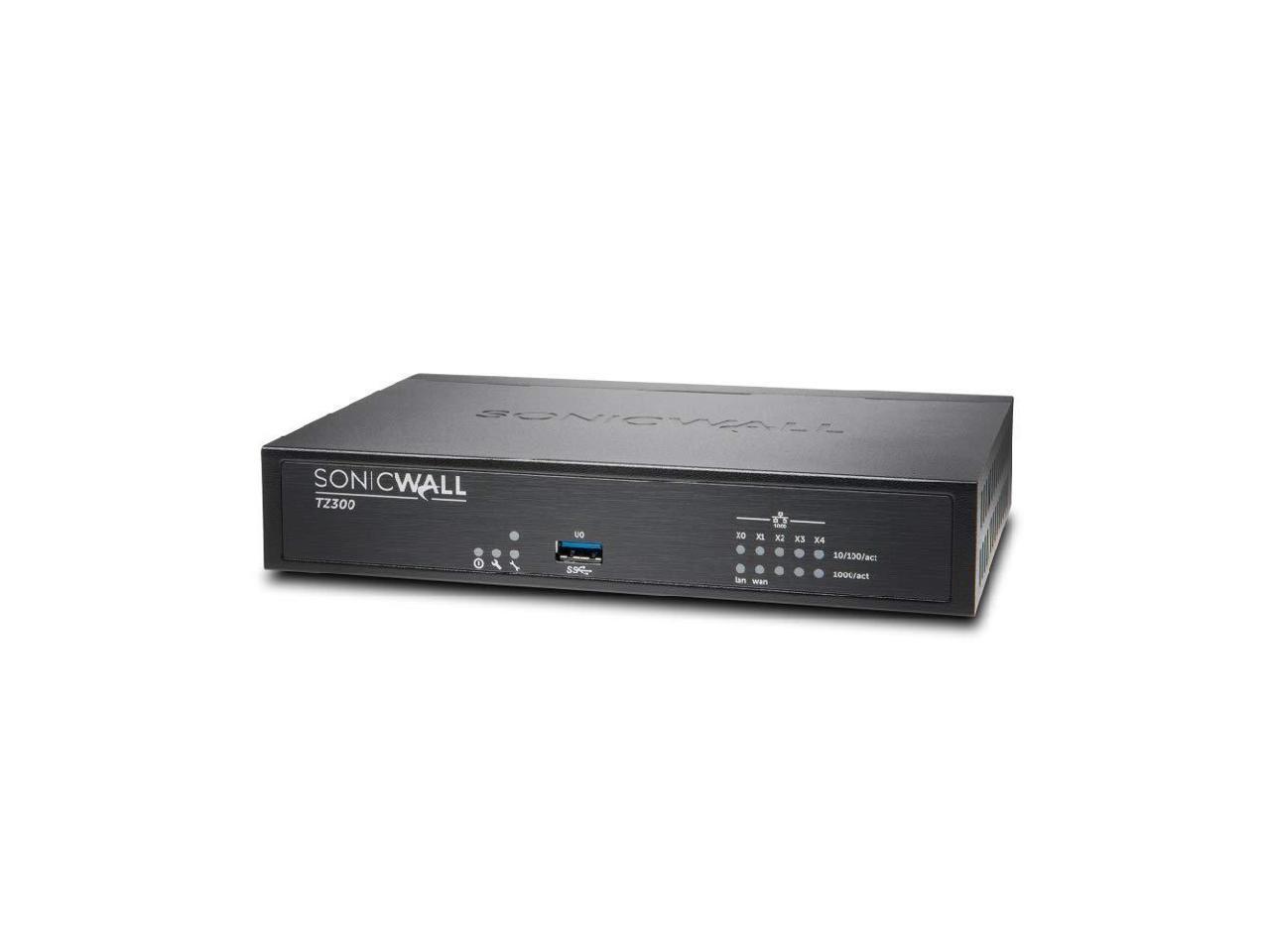 SonicWall 01-SSC-1702 TZ300 Gen 6 Firewall TotalSecure Advanced Edition ...