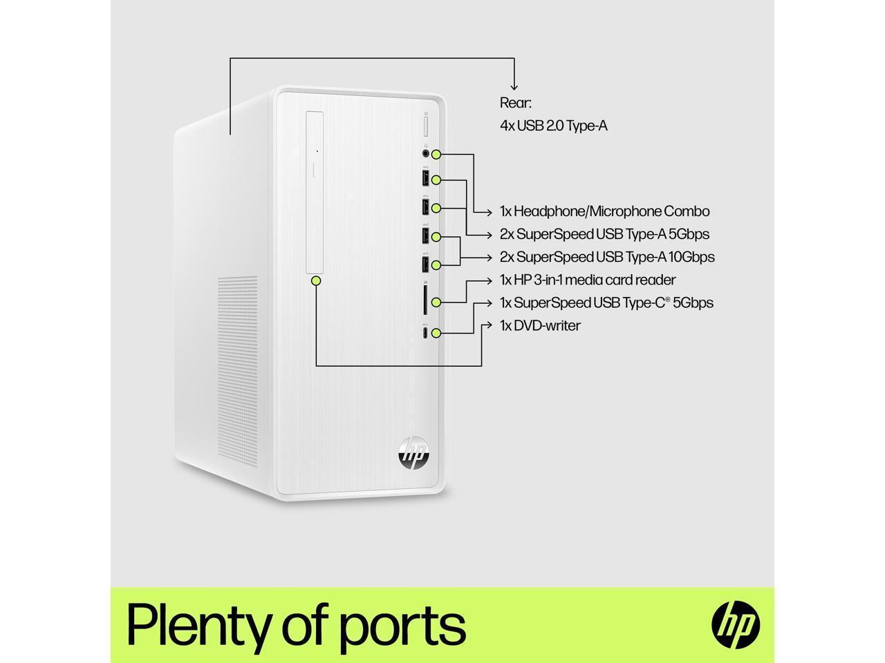 Refurbished: HP Pavilion TP01-3025t Desktop Intel Core i5-12400 2.5 GHz ...