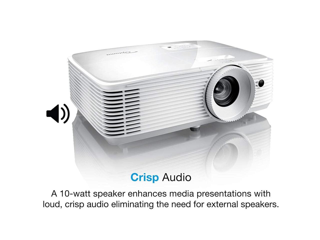 Optoma EH335 1080p DLP Professional Projector | Bright 3,600 Lumens ...