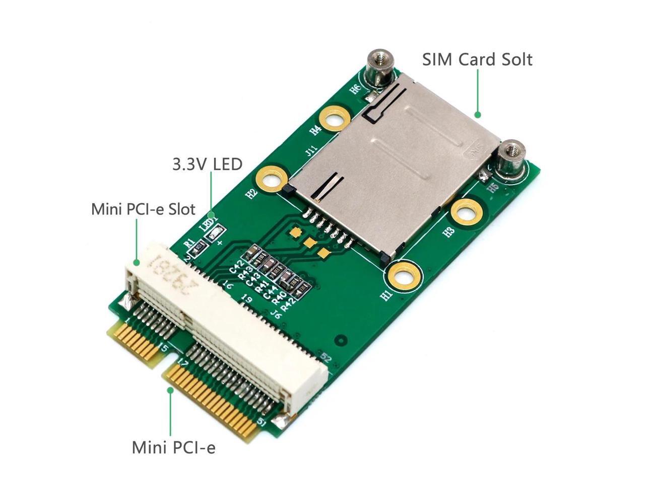 NEW Mini PCI Express Adapter For 3G 4G Module with USIM Slot MINI PCI E ...