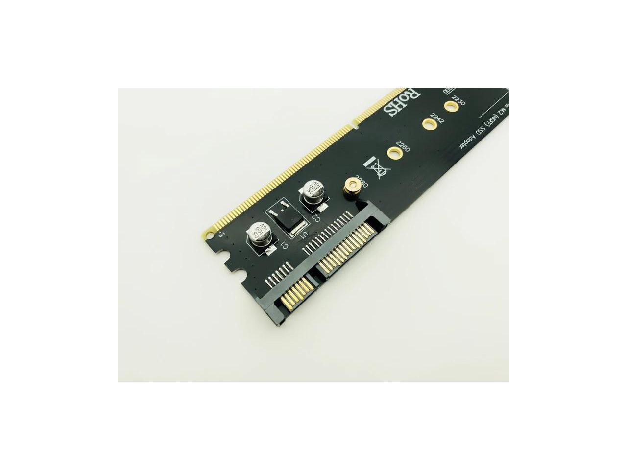 M.2 DDR2 Slot Adapter Raiser DDR to M2 SSD Riser B KEY NGFF M.2 SSD ...
