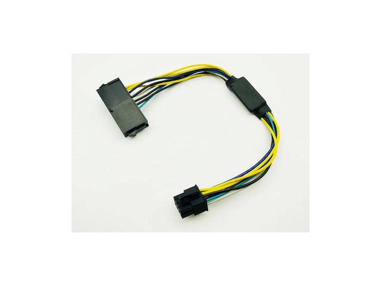Power Cable for Dell 30cm 24Pin to 8Pin Optiplex 3020 7020 9020 ATX Power Supply Motherboard ...