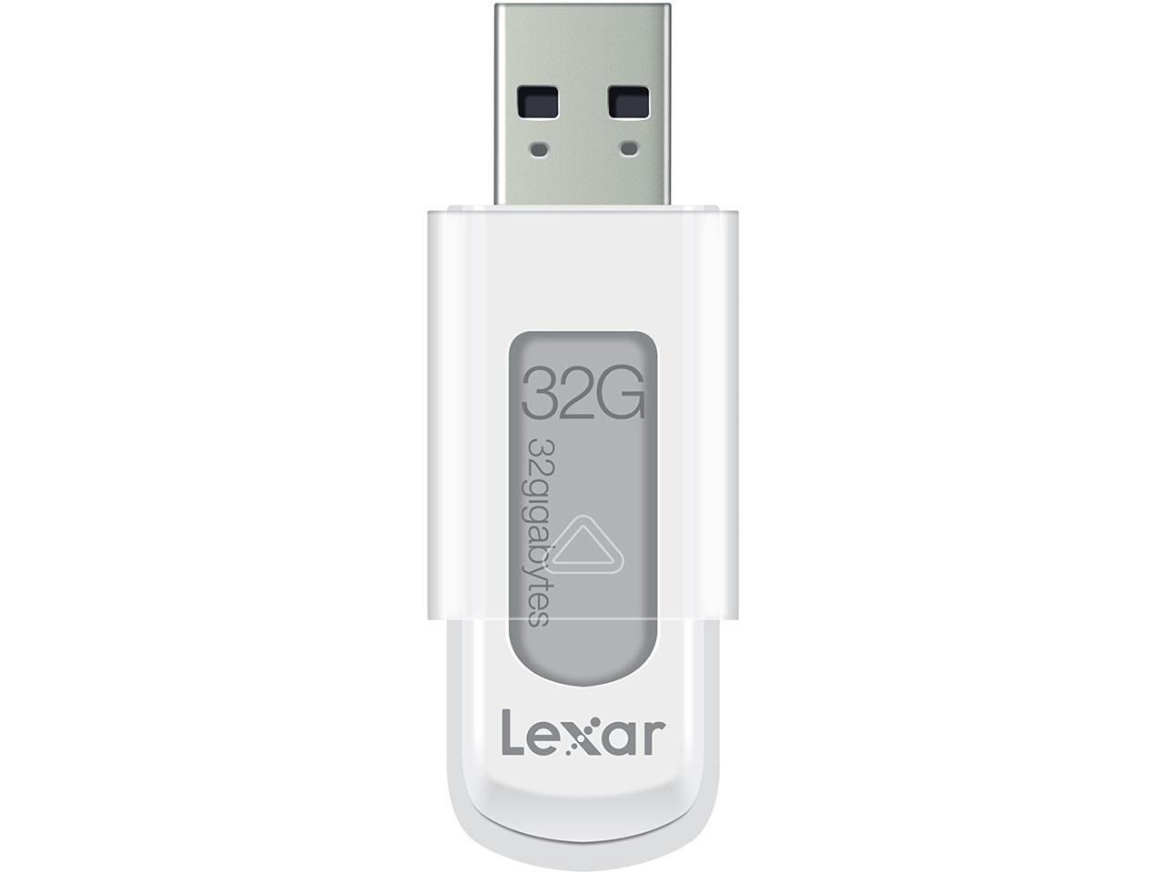 Lexar JumpDrive S50 32 GB USB Flash Drive LJDS50-32G-000-117 (White ...