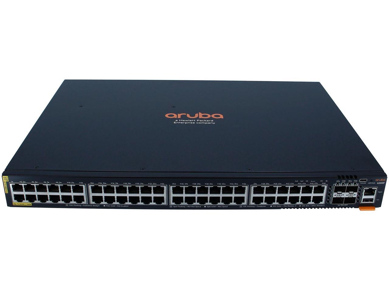 HPE Aruba CX 6200 JL728A#ABA 48G Class4 PoE 4SFP+ 740W Switch - Newegg.com