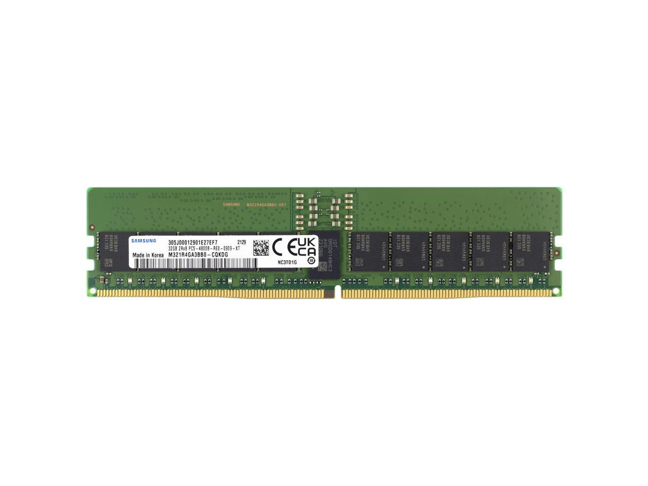 Samsung M321R4GA3BB0-CQK 32GB 2Rx8 PC5-38400 4800MHz DDR5 EC8 RDIMM ECC ...