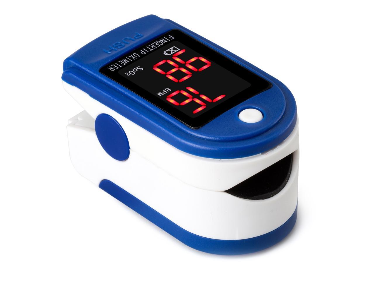 CONTEC CMS50DL Pulse Oximeter Fingertip Blood Oxygen Monitor With Carry ...