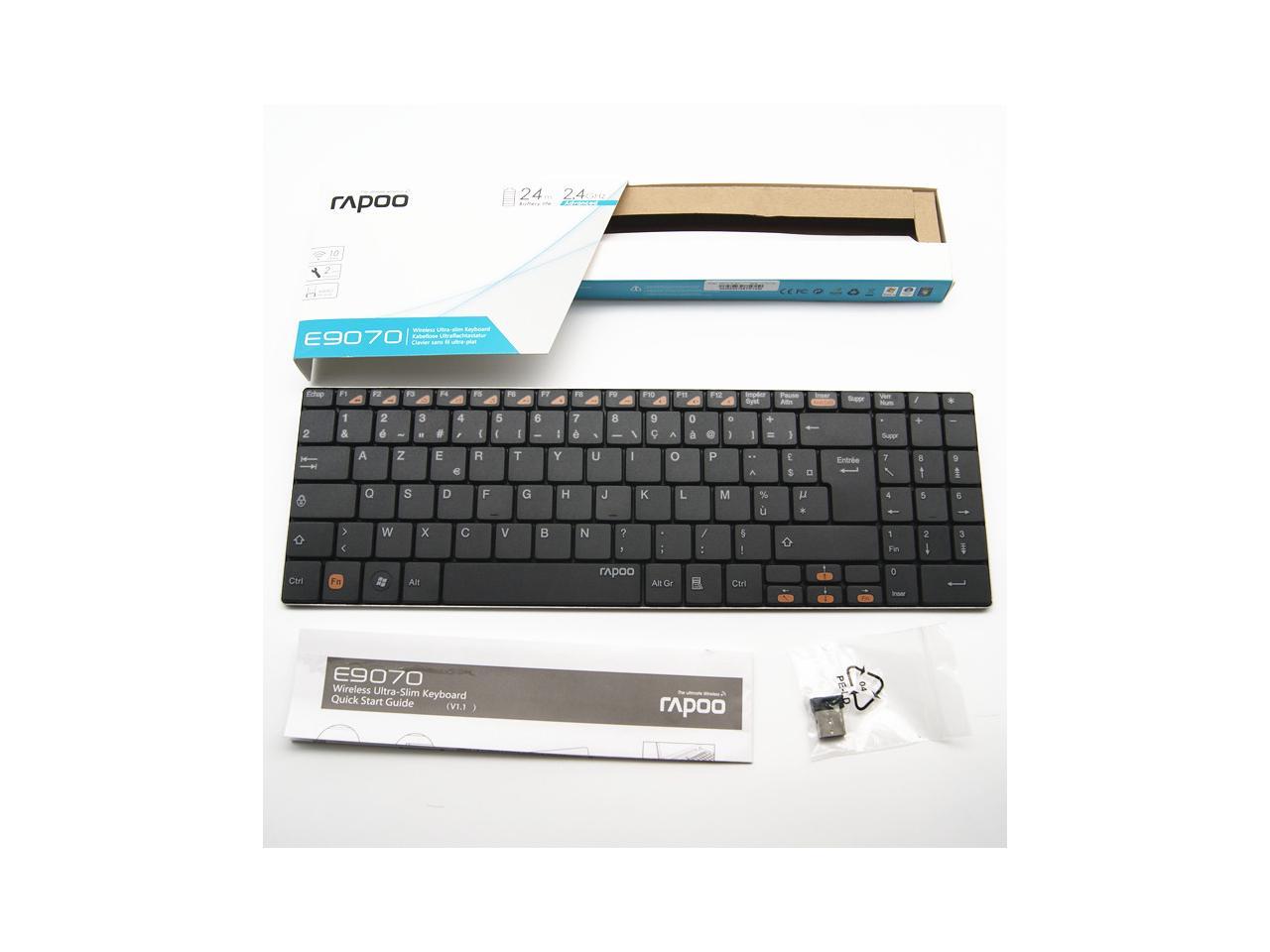 Rapoo E9070 Black RF Wireless Keyboard - Newegg.com