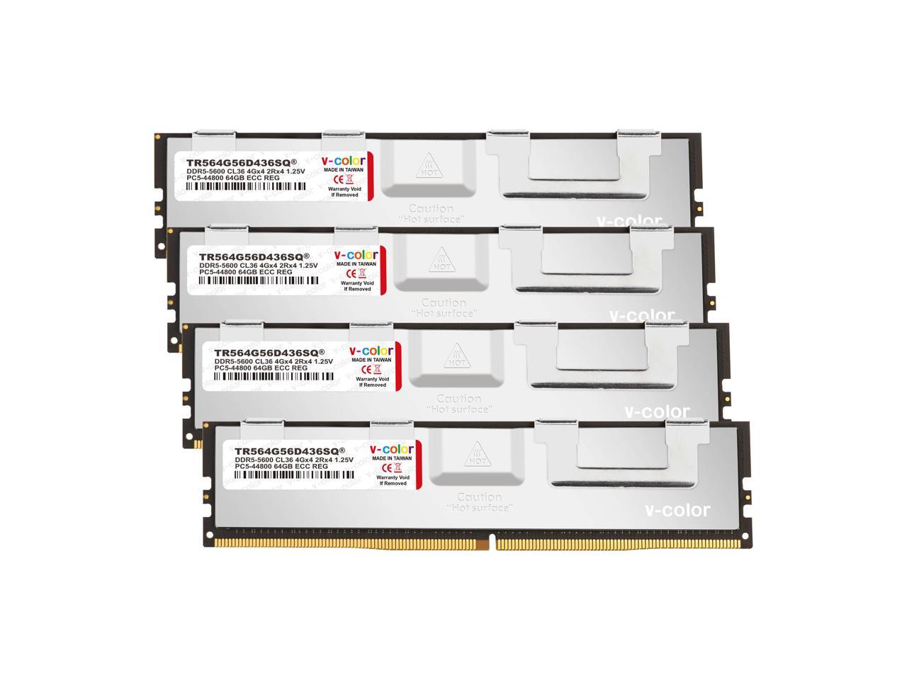 V color DDR5 256GB 64GBx4 5600MHz CL36 Overclocking R DIMM SK Hynix v-color-ddr5-256gb-64gbx4-5600mhz-cl36-overclocking-r-dimm-sk-hynix