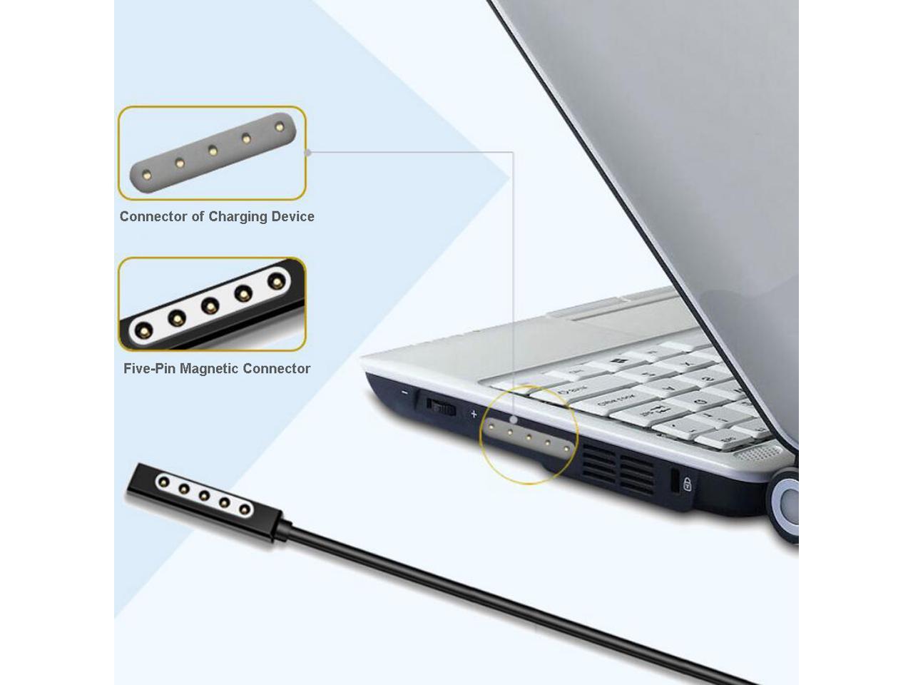 USB-C Type-C to Surface 5 Pin Magnetic Cable for Microsoft Surface Pro ...