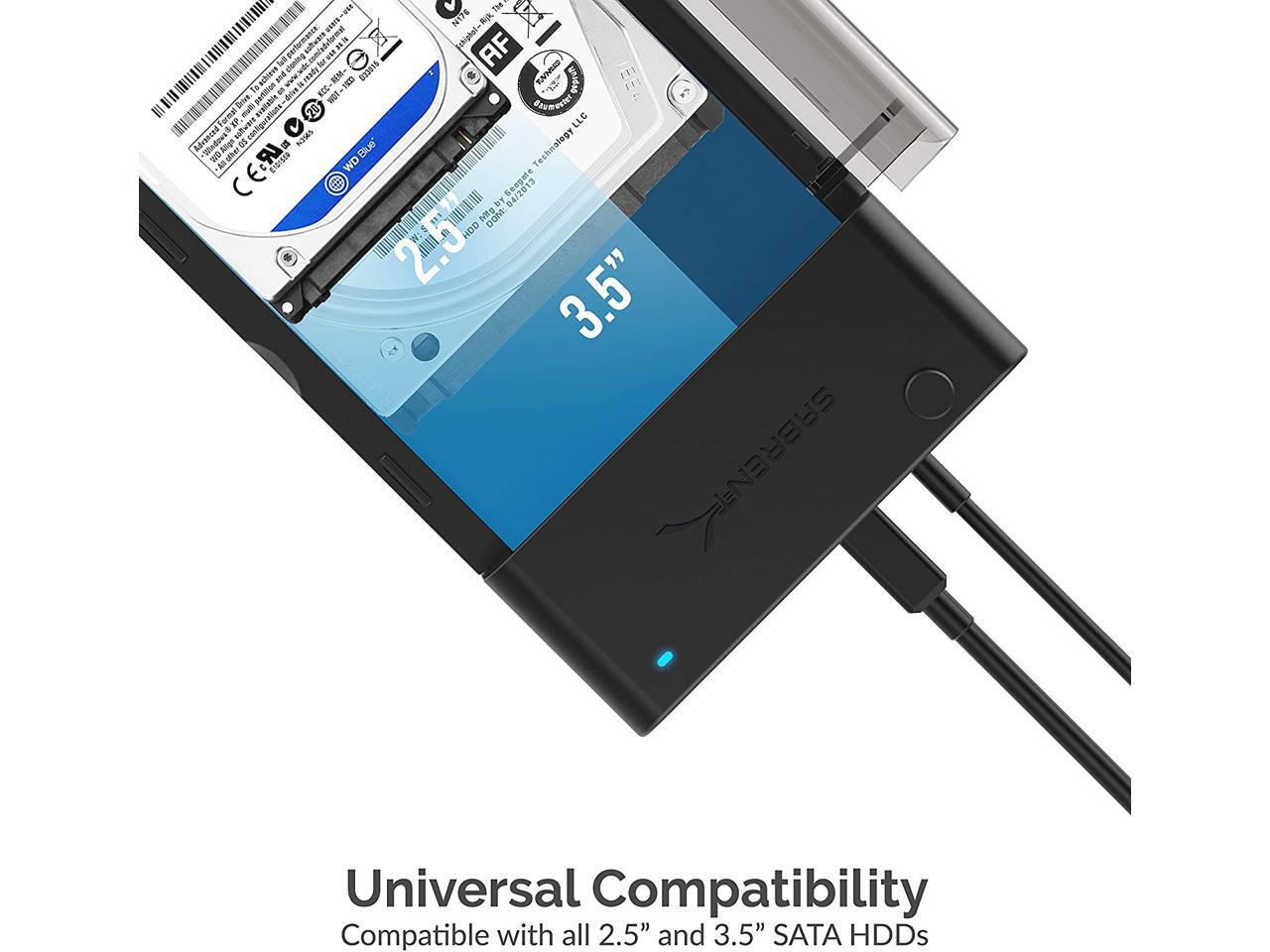 Sabrent USB 3.0 to SATA External Hard Drive Lay-Flat Docking Station ...