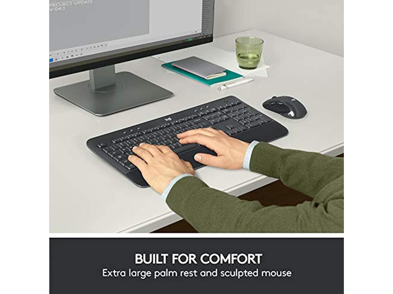 Logitech MK545 Advanced Wireless Keyboard and Mouse Combo 920-008695 ...