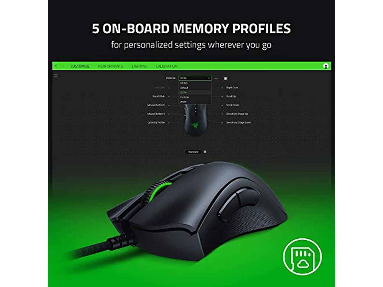 Razer DeathAdder v2 Gaming Mouse: 20K DPI Optical Sensor - Fastest ...