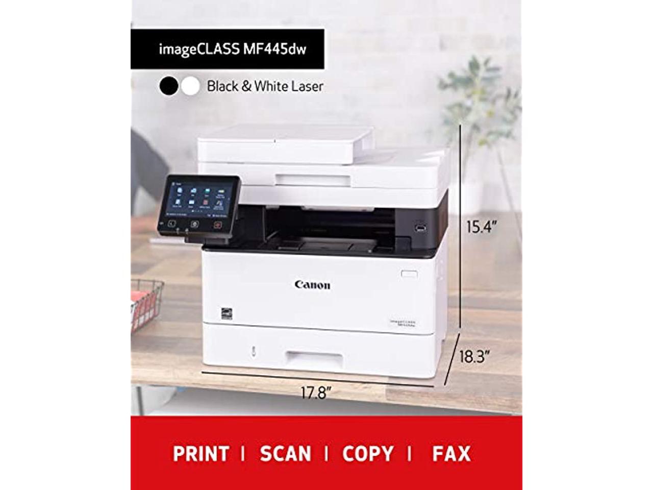 Canon ImageCLASS MF445dw Wireless Black & White 3514C004 - Newegg.com