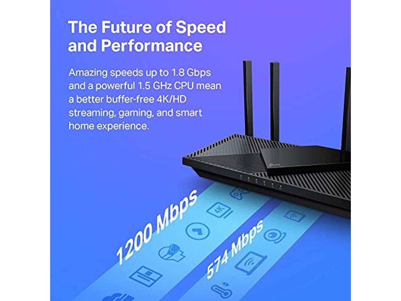 TP-Link WiFi 6 Router AX1800 Smart WiFi Router (Archer AX21) - Dual ...