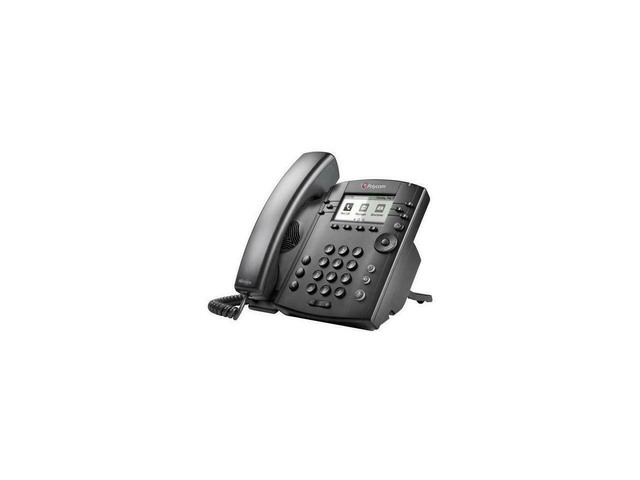 Polycom 2200-48350-025 VVX 311 Corded Business Media Phone System, 6 ...