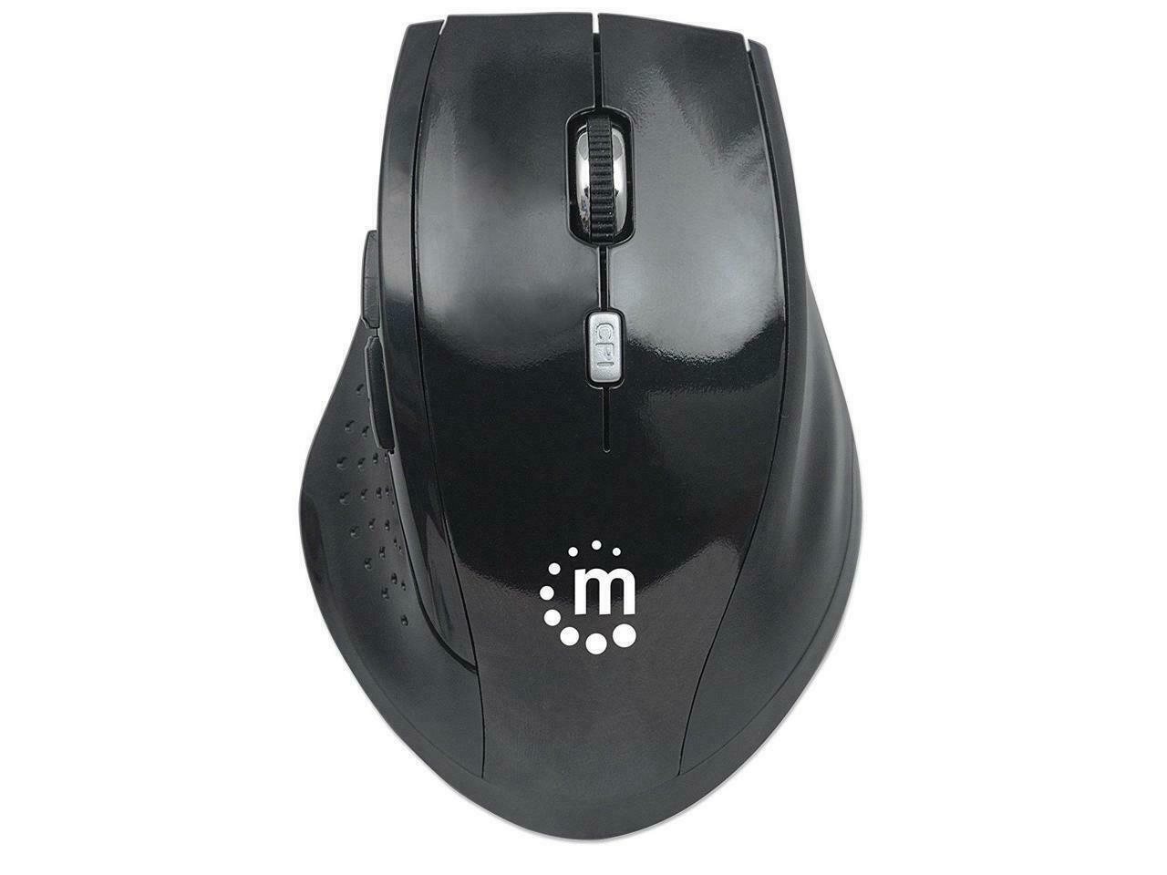 MANHATTAN 179386 Curve Wireless Optical Mouse (Black) - Newegg.com