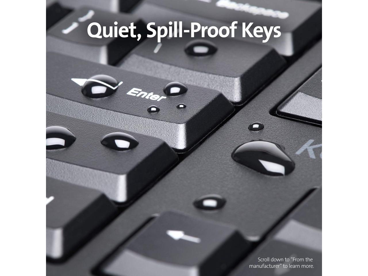 Kensington Pro Fit K75400US Black Wired Keyboard - Newegg.com