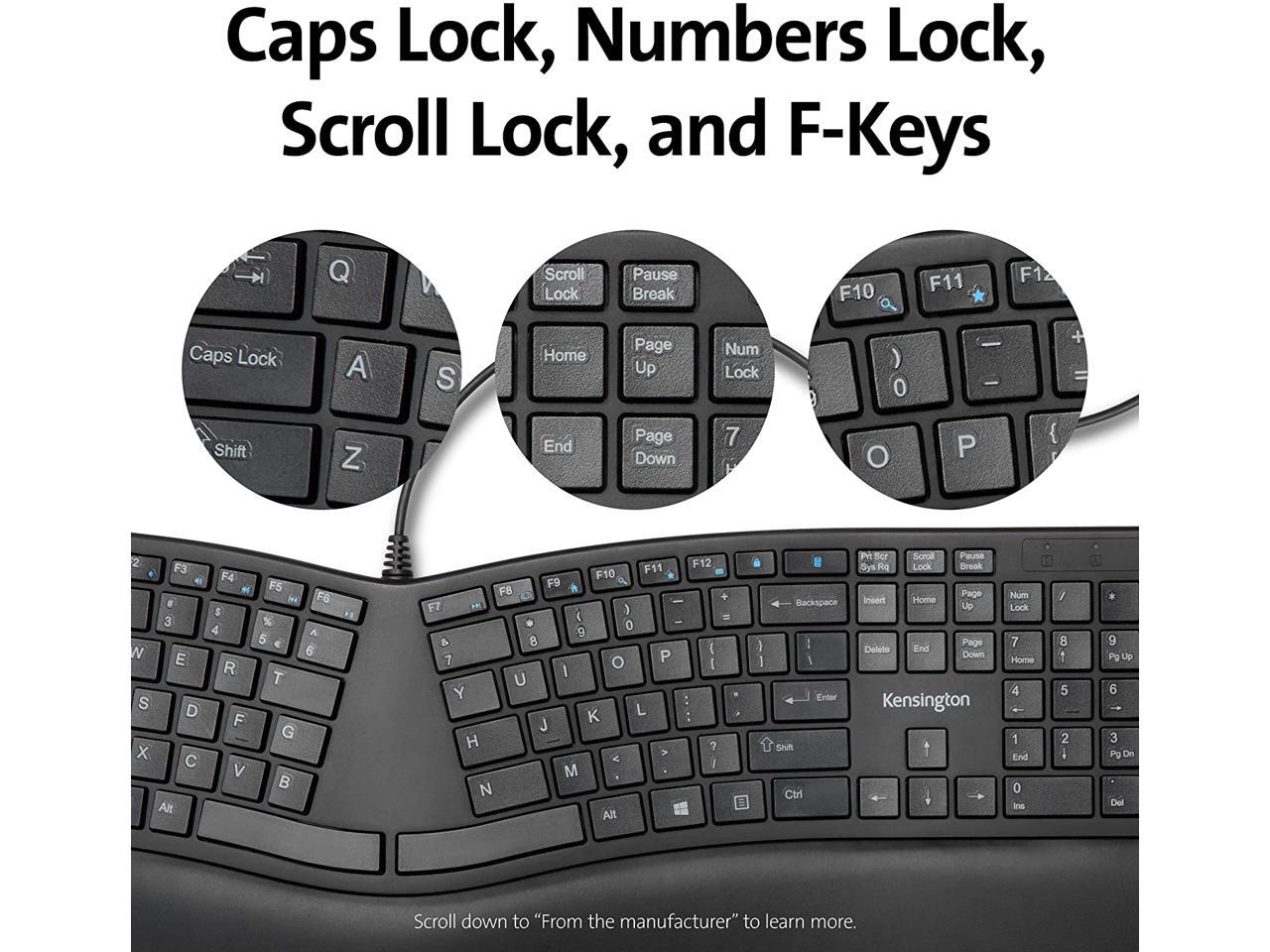 Kensington Pro Fit K75400US Black Wired Keyboard - Newegg.com