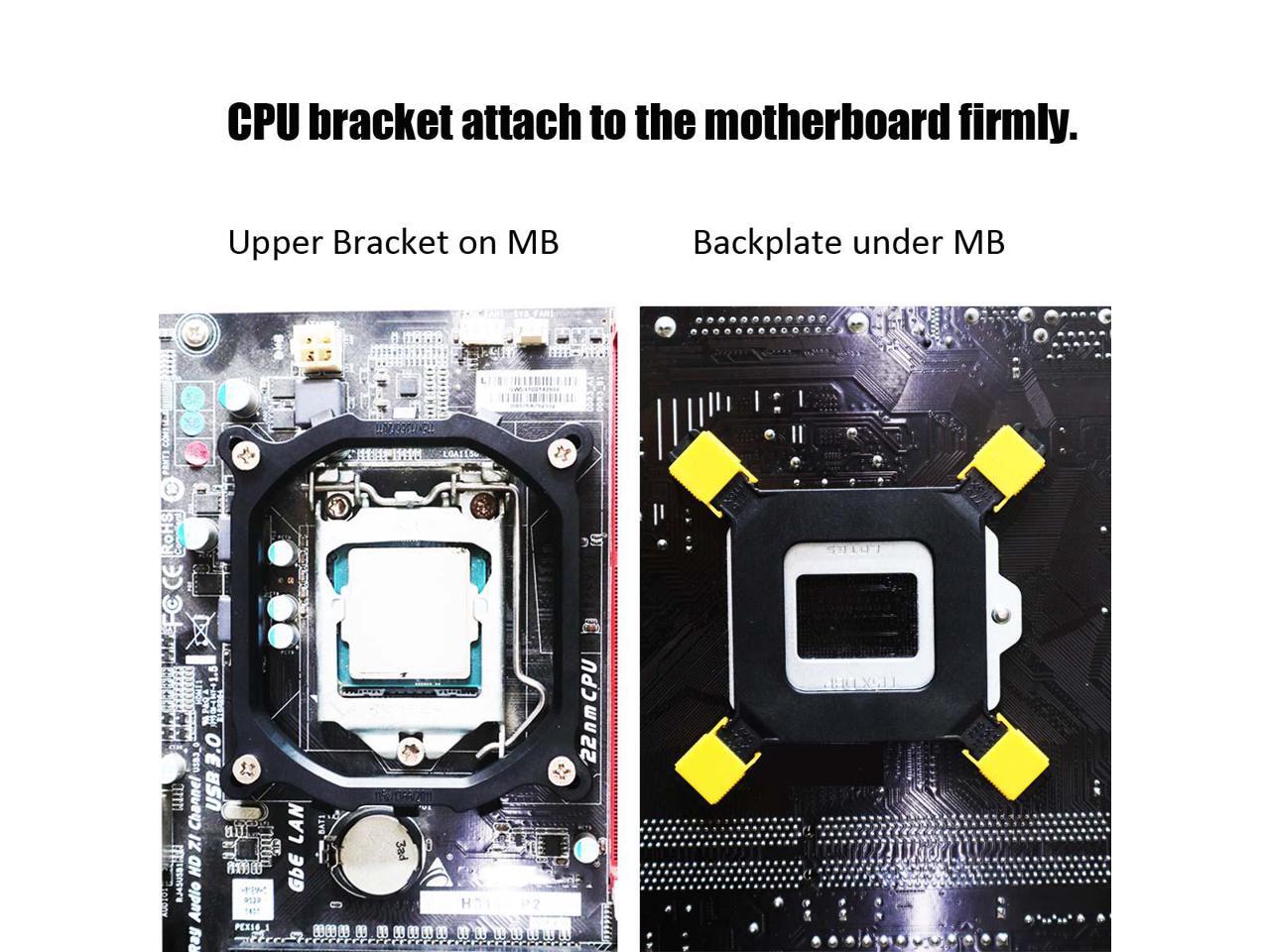 CPU Cooler with Mounting Bracket for Intel Socket LGA1200/1150/LGA1151 ...