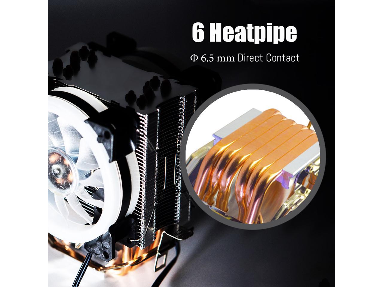 GLOTRENDS CPU Cooler for 12th Gen Intel CPU LGA1700 Socket, 6 Heat ...