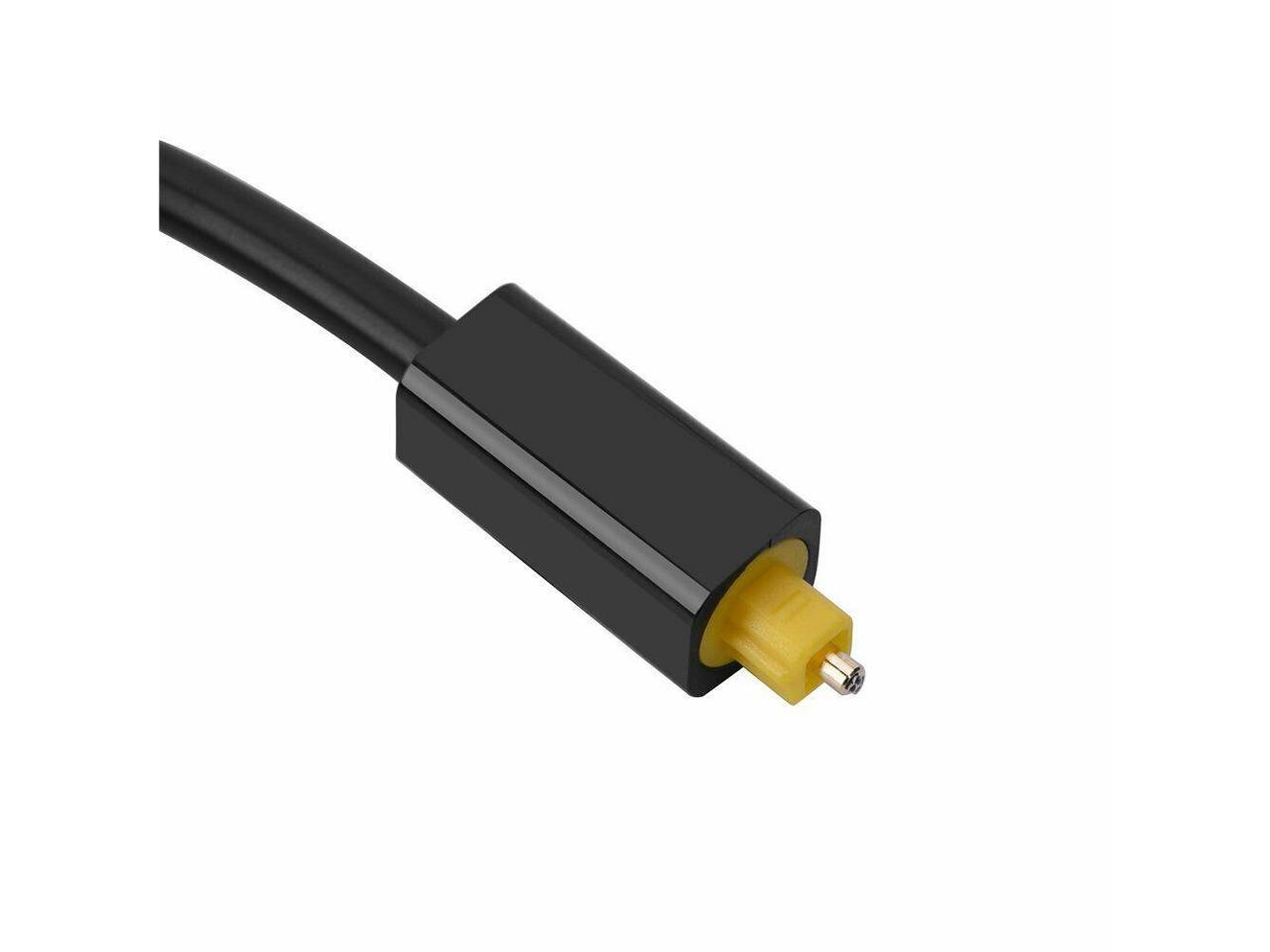 Dual Port Toslink Digital Optical Adapter Splitter Fiber Audio Cable 1 ...