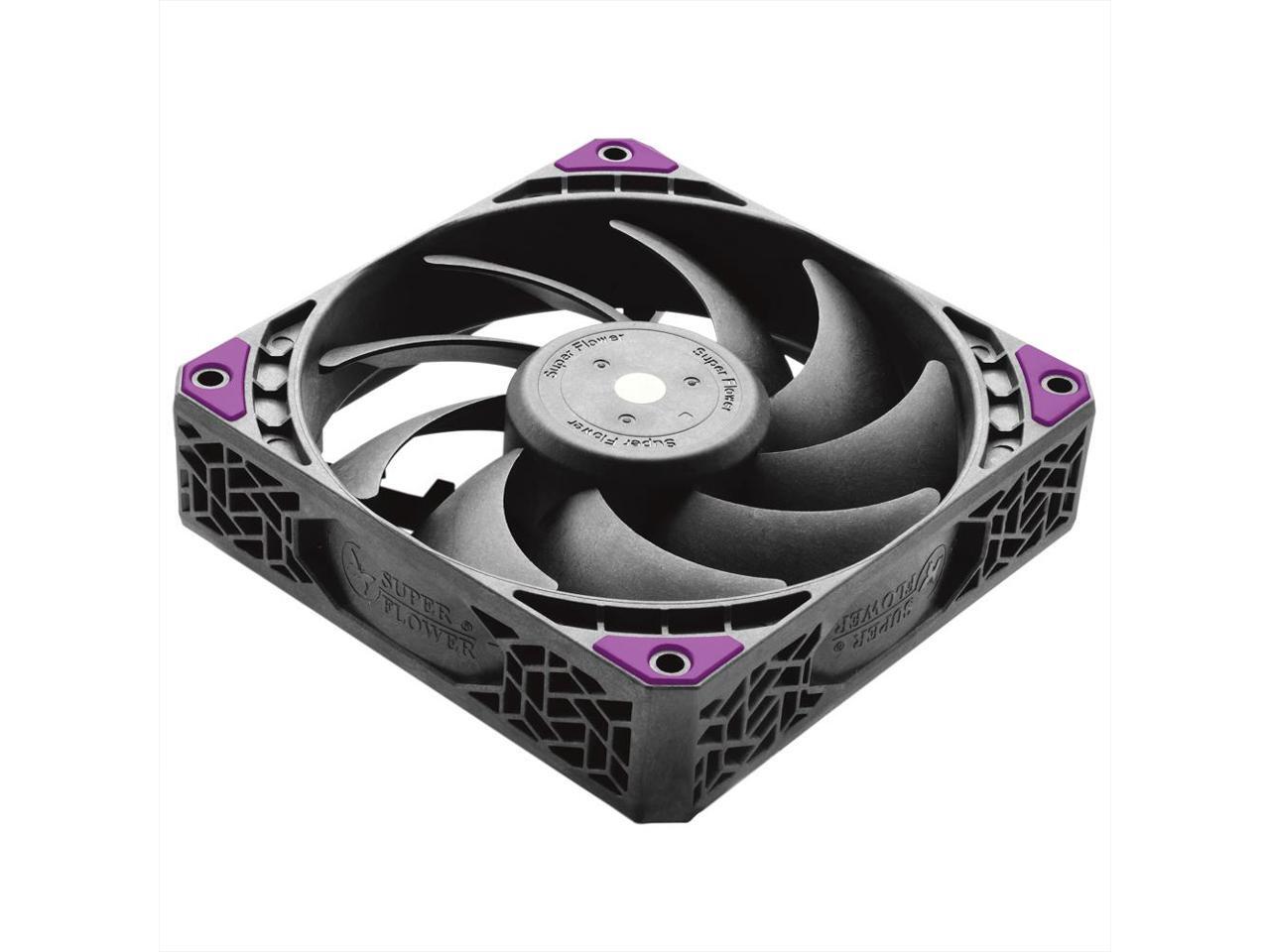 Super Flower, MEGACOOL 120mm fan, Triple-Pack, 12-pole motor design ...