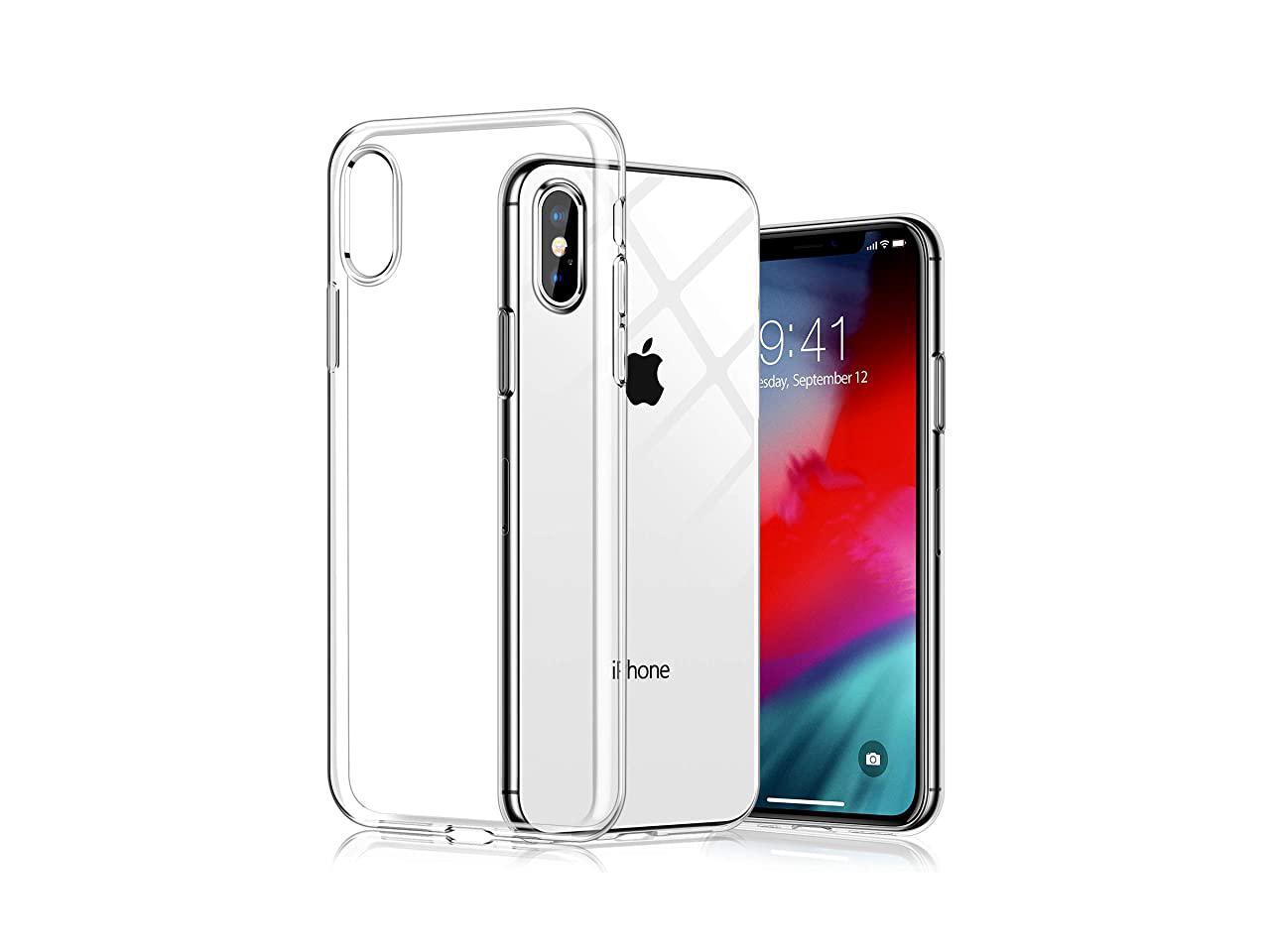 iPhone Xs CaseiPhone X Case Ultra Thin Slim Fit Soft Silicone TPU Cover ...