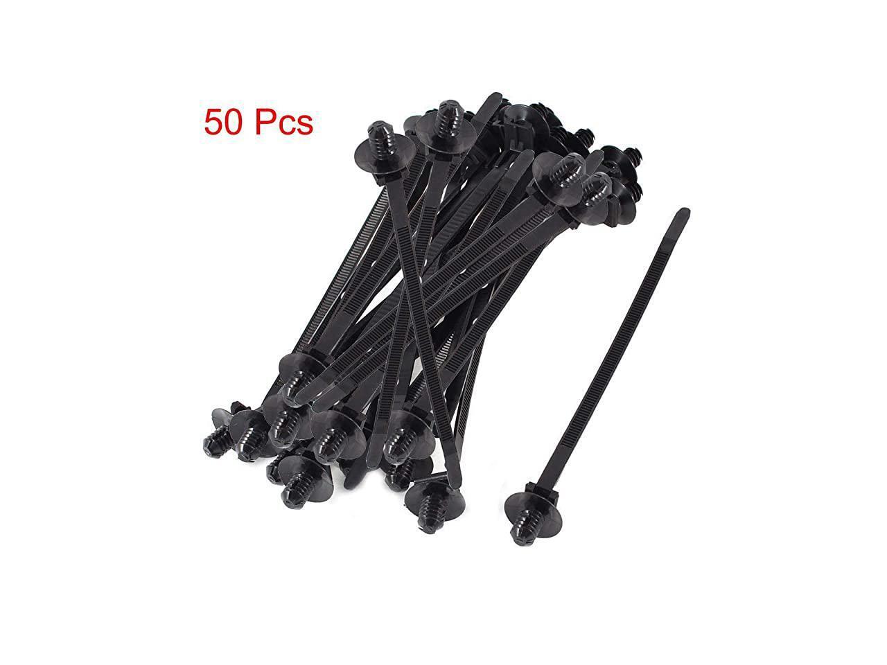 Fir Tree Nylon Push Mount Cable Zip Tie 83x018 Black 50pcs - Newegg.com