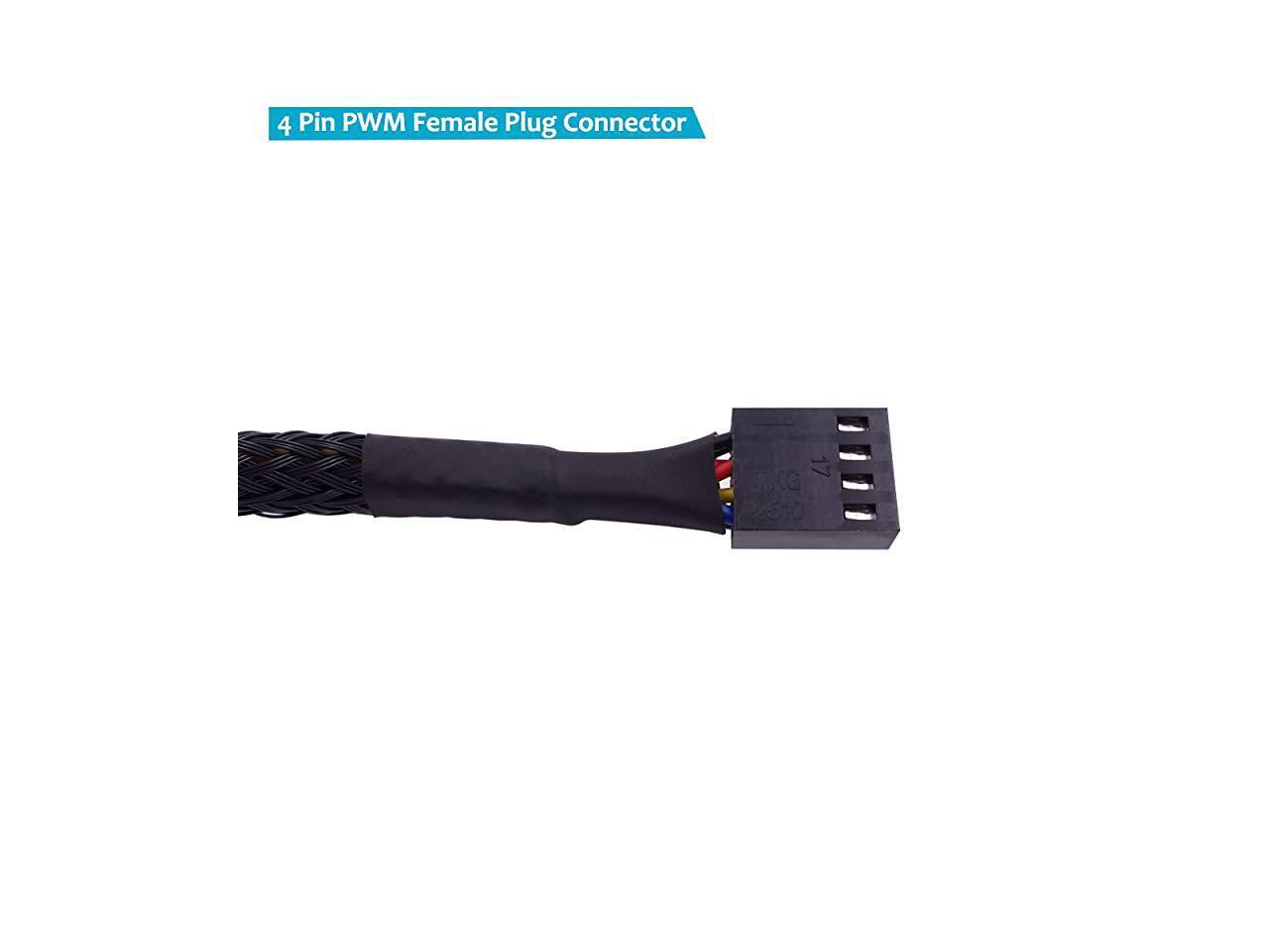 4Pack 4 Pin PWM Fan Power Supply Cable PC Internal Motherboard Fan ...