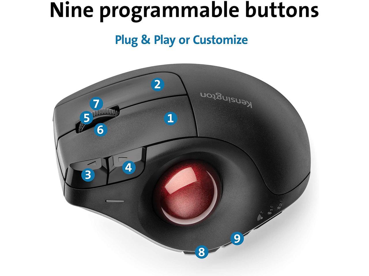 Kensington Pro Fit Ergo Vertical Wireless Trackball (K75326WW) - Newegg.com