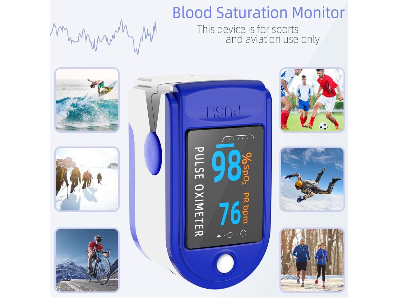 Pulse Oximeter Fingertip, Blood Oxygen Saturation Monitor Fingertip ...
