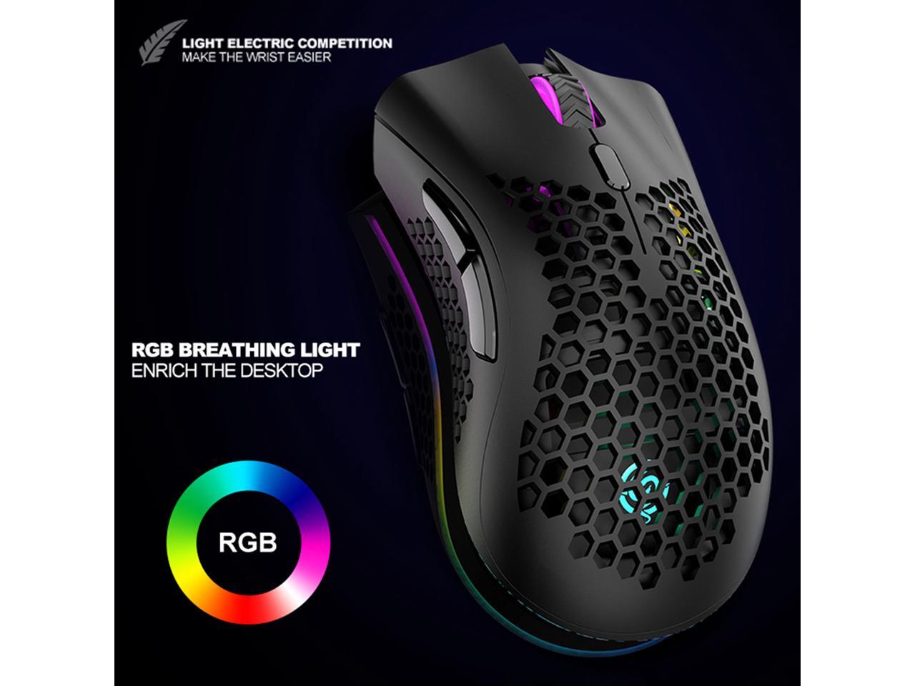 Lightweight Gaming Mouse, 2.4G Wireless Mouse Honeycomb Design ...