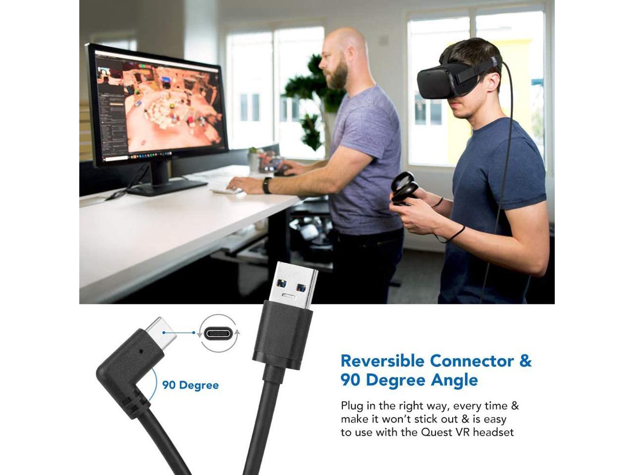 Oculus Quest 2 Cable (16FT/5M), Type C USB 3.1 Gen 1 Type C Stable Data ...