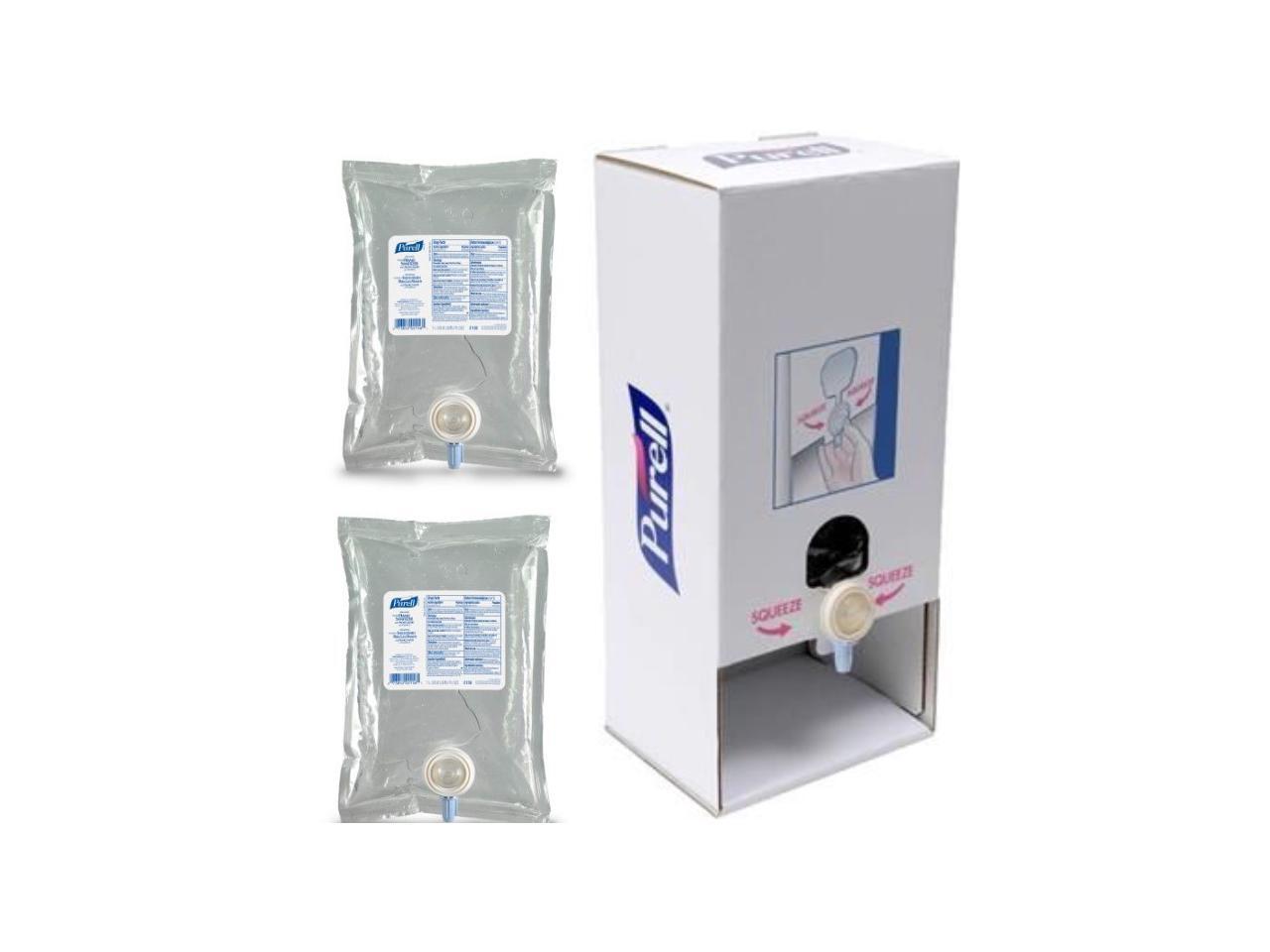 PURELL Instant Hand Sanitizer Table Top Dispenser Stand w/ Qty 2 of ...