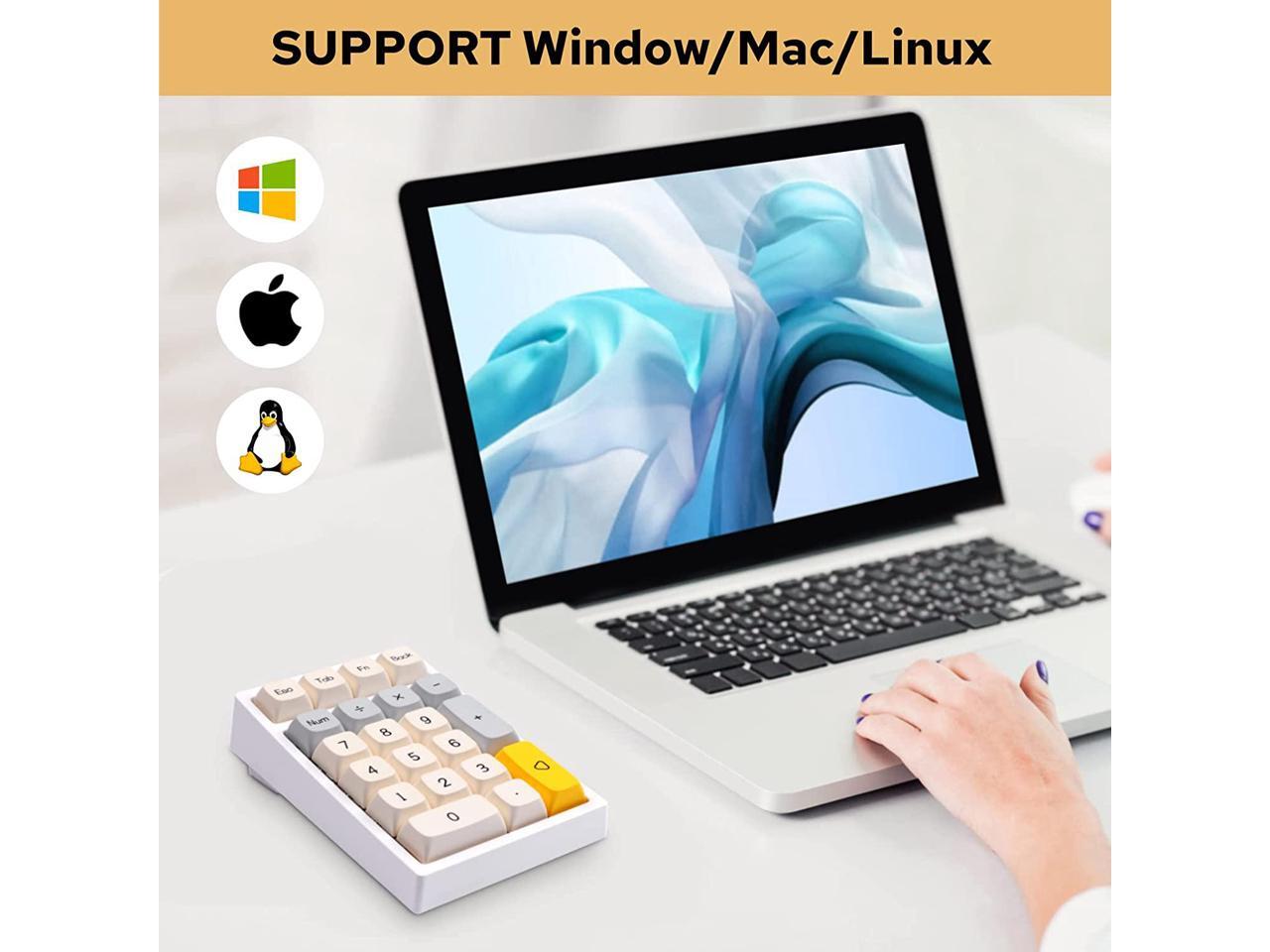 EPOMAKER TH21 Number Pad, 21 Keys Hot Swappable Wired Numeric Keypad ...