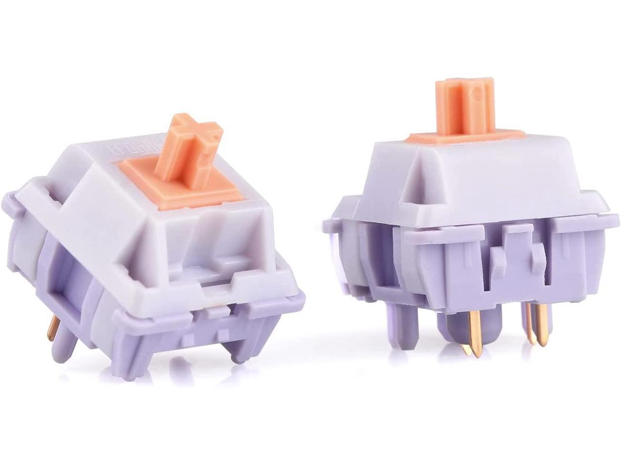 EPOMAKER Wisteria Tactile Mechanical Keyboard Switches Set, 5 Pin ...