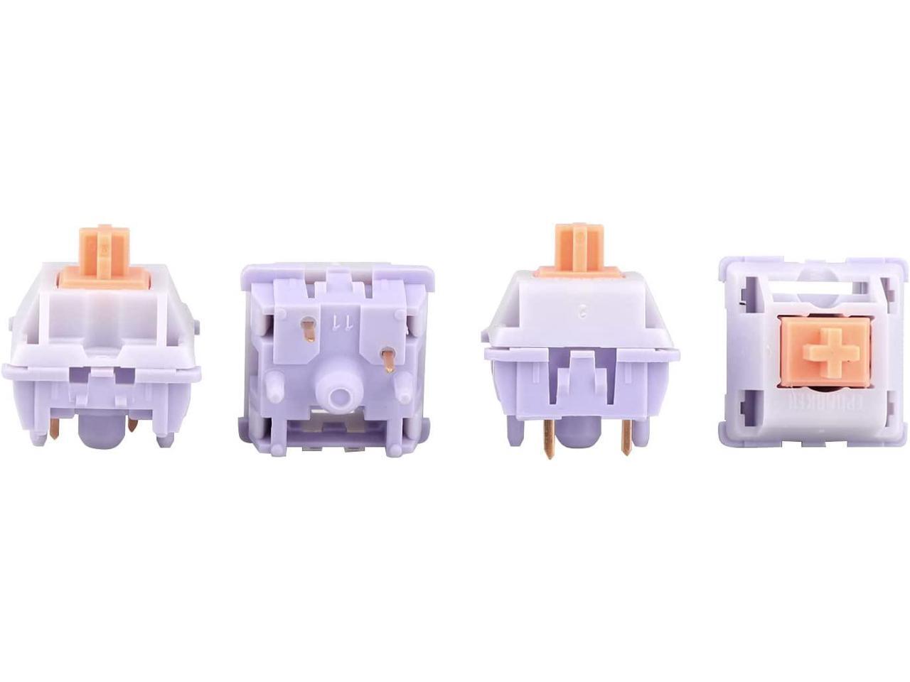 EPOMAKER Wisteria Tactile Mechanical Keyboard Switches Set, 5 Pin ...